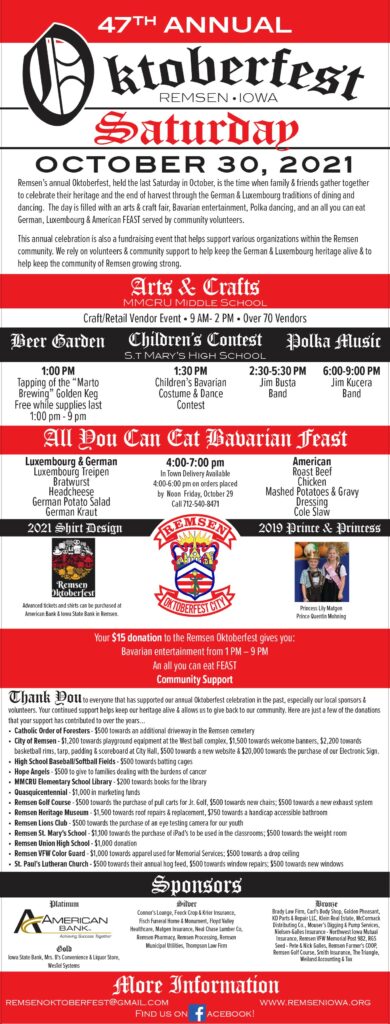 Oktoberfest | City of Remsen, Iowa Official Website